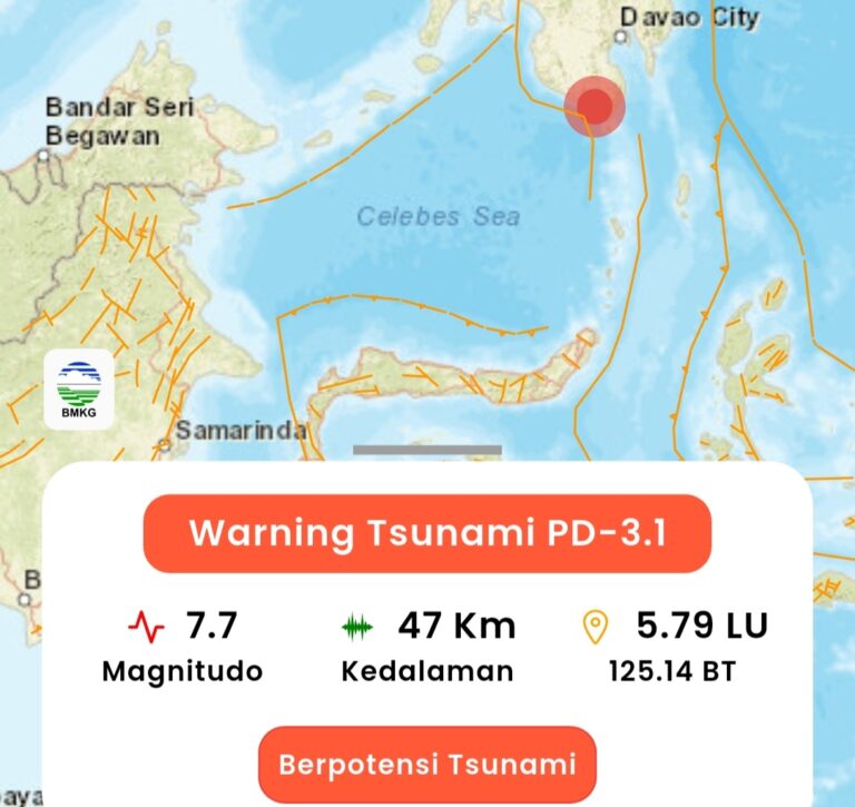 BMKG: Gempa Besar di Filipina Picu Status Siaga Tsunami di Sejumlah ...